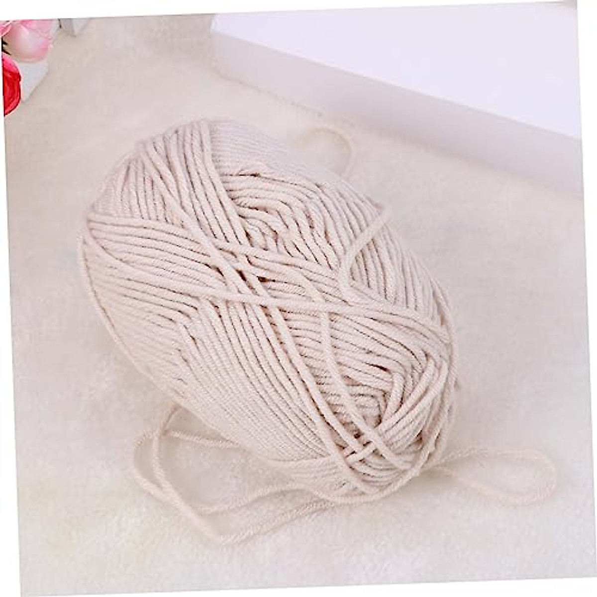 EXCEART Chunky Yarn Fuzzy Yarn Knitting Yarn Cone Thick Knitting Yarn Crochet Thread Line Doll Frosting Suite Soft Cotton Yarn for Knitting Yarn Soft Thick Yarn Acrylic Yarn Crochet Kit