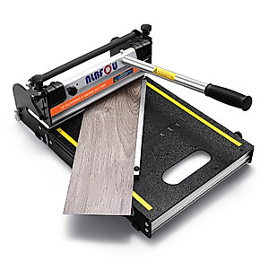 NLBFOU 13" Pro Vinyl Floor Cutter for LVP, LVT, SPC, PVC,VCT, WPC and Rigid Core Vinyl Plank Flooring,Honing Stone Included