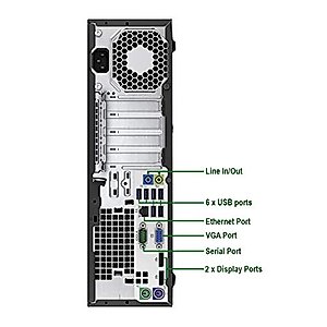 HP 600 G1 SFF Computer Desktop PC, Intel Core i7 3.4GHz Processor, 16GB Ram, 128GB M.2 SSD, 2TB HDD, Wireless KeyBoard Mouse, Wifi | Bluetooth, New Dual 23.8 FHD LED Monitor, Windows 10 Pro (Renewed)