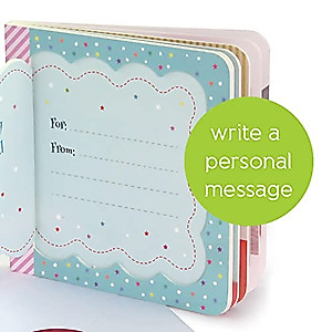 Now You Are One: Little Bird Greetings, Greeting Card Board Book with Personalization Flap, 1st Birthday Gifts for One Year Olds