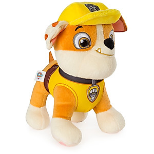 Paw Patrol – 8” Rubble Plush Toy, Standing Plush with Stitched Detailing, for Ages 3 and up