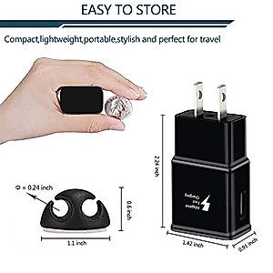 Fast Charging Block, USB Adaptive Fast Charger Box Android Cell Phone Wall Quick Tablet Charger Plug Adapter Compatible Samsung Galaxy S10 S9 S8 S7 M10 A10e J7 Note8 9 / G7 Plus EP-TA20JBE (2 Pack)