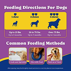 YoYoBay Joint Supplement for Dogs - Glucosamine for Dogs, with Chondroitin, MSM - Dog Pain Relief Anti-Inflammatory, Support Hip & Joint Health, Mobility - 180 Soft Chews, Duck & Pear Flavor