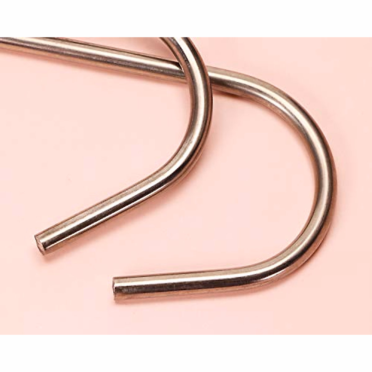 ONLYKXY 8 Inch 6mm Thick Meat Hook, 4 Pieces Meat Hooks for Butchering Hanging Beef Heavy Duty, Stainless Steel S Hooks Utility Hooks for Meat Processing