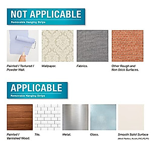 JELLYSUB 40 Pieces Large Refill Strips, Double Sided Adhesive Strips Damage Free, Water-Resistant Replacement Hanging Strips for Indoor Hooks Caddies (Large)