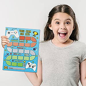 Video Game Magnetic Dry Erase Chore Chart for Kids, Video Game Task Reward Chore Behavior Chart -Magnetic Chore Chart for Kids Multiple Kids- Good Behavior Chart for Kids at Home 8 x 10 inch