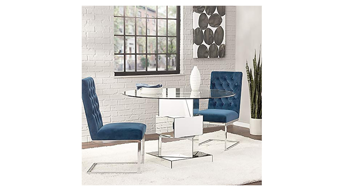 Modern Mirrored Dining Table - Meridian Haven Collection