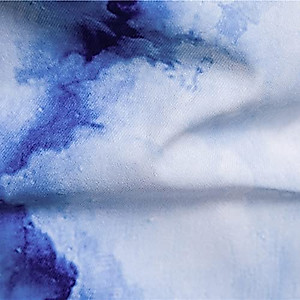 B-38 Royal Blue Tie Dye Work Office Blazer Uniform Outerwear for Man Winter Fall Floral Graphic Blazer Coats Man Button 2024 Clothes Country Concert Y2K K5 XXL