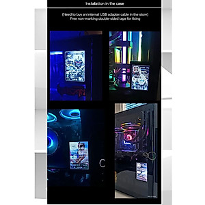 3.5 Inch IPS USB Mini Screen AIDA64 PC CPU RAM HDD Data Monitor Computer Temperature Display Type-C Sub Screen