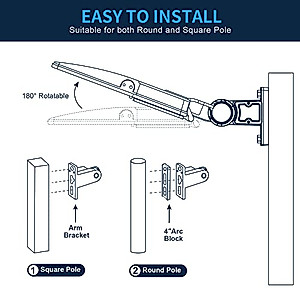 AKK 200W LED Parking Lot Lighting with Adjustable Arm Mount, 28000LM (140LM/W) LED Parking Lot Lights, 5000K Street Light Dusk to Dawn Photocell, Waterproof LED Shoebox Light for Roadway, ETL Listed