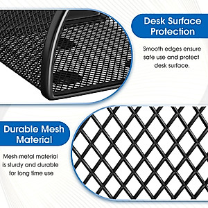 MaxGear Magnetic Pen Holder, 2 Pack Locker Organizer Mesh Pencil Holder for Desk Marker Holder - Extra Strong Magnets Perfect for Locker, Refrigerator, Dry Erase Board, Whiteboard