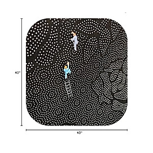 Flower Rug for Bedroom Kitchen Bathroom Entrance Kid's Room Non Slip Rug Bath Mat Flower Area Rug Small Flower Shaped Rugs White Flower Shaped Rug (Yellow, 2.6ftx2.6ft)