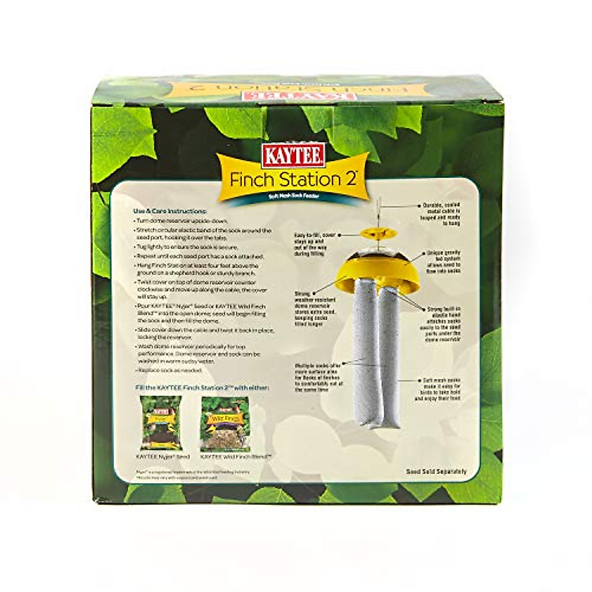 Kaytee Finch Station 2™ Soft Mesh Sock Feeder 4 Socks