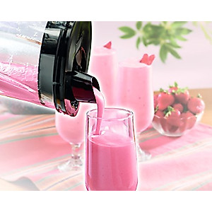 Hamilton Beach Smoothie Smart Blender with 5 Speeds & 40 oz Glass Jar, Black (56206)