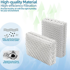 Alocs WF813 Humidifier Filter Replacement for Relion - RCM832 RCM-832N Procare PCWF813 Protec WF813 Equate EQ-2119-UL EQWF813 Cool Mist Humidifiers Wick Filters (Pack of 4)