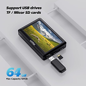 Video to Digital Converter, 4.3" AV Video Capture Box/Video Player, Record Video from VHS, HI8, Camcorder, Set Top Box or Any Source, Analog Video to Digital Converter, Built-in Stereo Speakers Mic-in