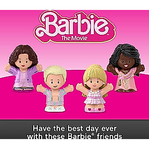 Little People Collector Barbie: The Movie Special Edition Set in Display Gift Package for Adults & Fans, 4 Figures