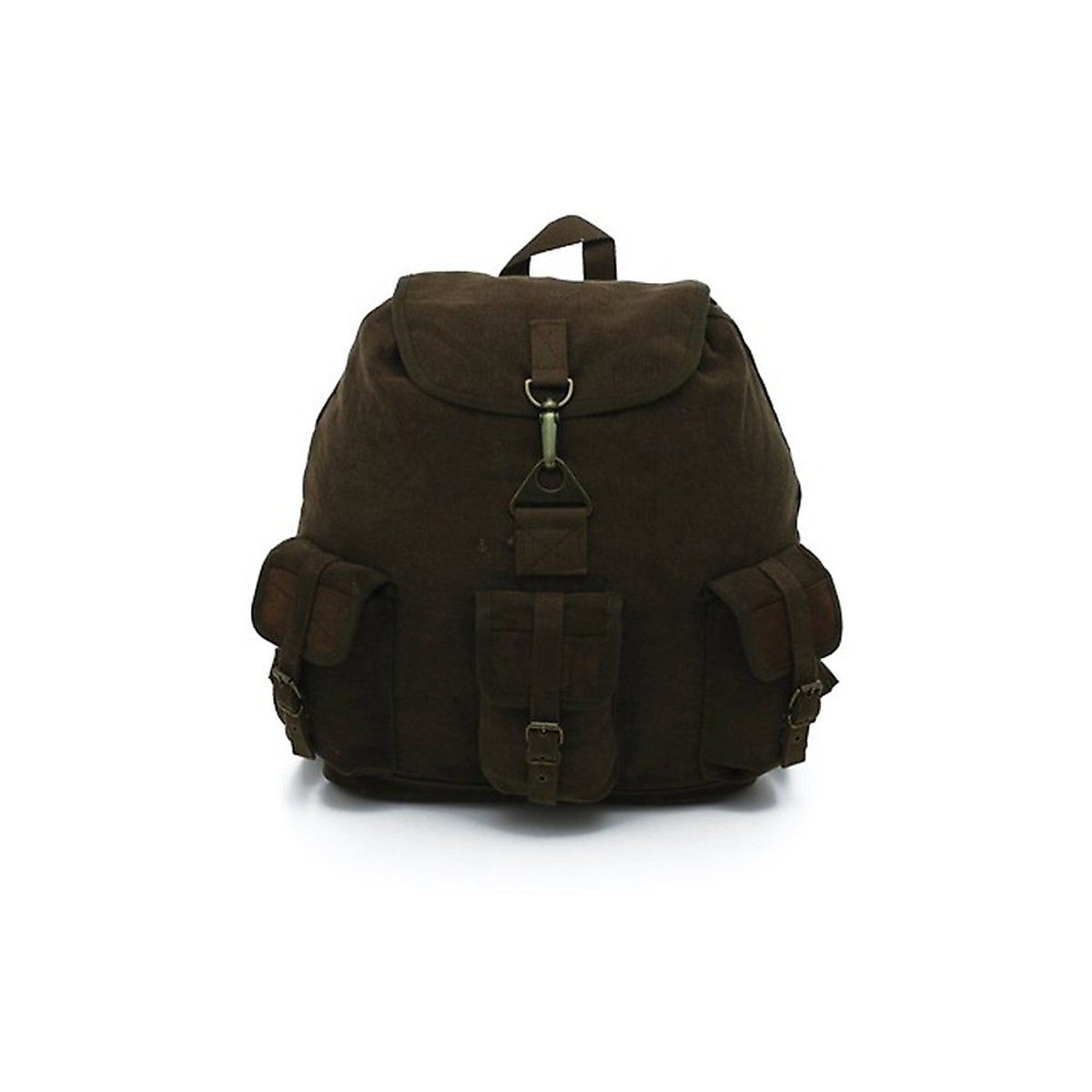 Rothco Brown Vintage Wayfarer Backpack with Leather Accents