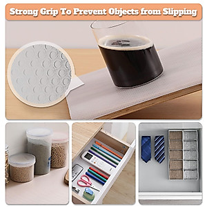 BESTORI Waterproof Shelf Liner for Kitchen Non-Adhesive Cabinets Drawer Liner 23.6 x 196.9 Inches Oil-Proof Non-Slip Washable Cuttable Refrigerator Liners for Protector Desks Transparent