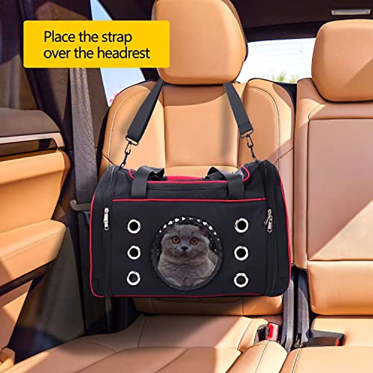 Mfox Pet Carrier Airline Approved, Cat Carriers for Medium Cats Small Cats, Soft Dog Carriers for Small Dogs Medium Dogs, TSA Approved Pet Carrier for Cats Dogs of 15 Lbs, Puppy Carrier