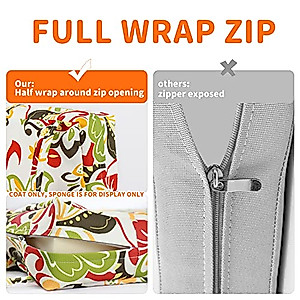 ROFIELTY Bench Cushion Covers,for Indoor/Outdoor Bench Cushion Covers,Window Cushion Covers can be Replaced (45×18×3inch,Idyllic)