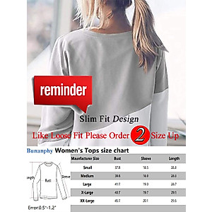 Bunanphy Womens Pullover Crew Neck Color Block Long Sleeve Side Split Casual Sweatshirt Tops Shirts Grey#C Medium