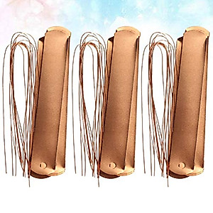 Hemoton Plant Accessories 60 Packs Copper Garden Tags with Ties, Reusable Hanging Copper Gardening Labels for Farm Pots Flower Bed, 4.7-Inch Garden Tags