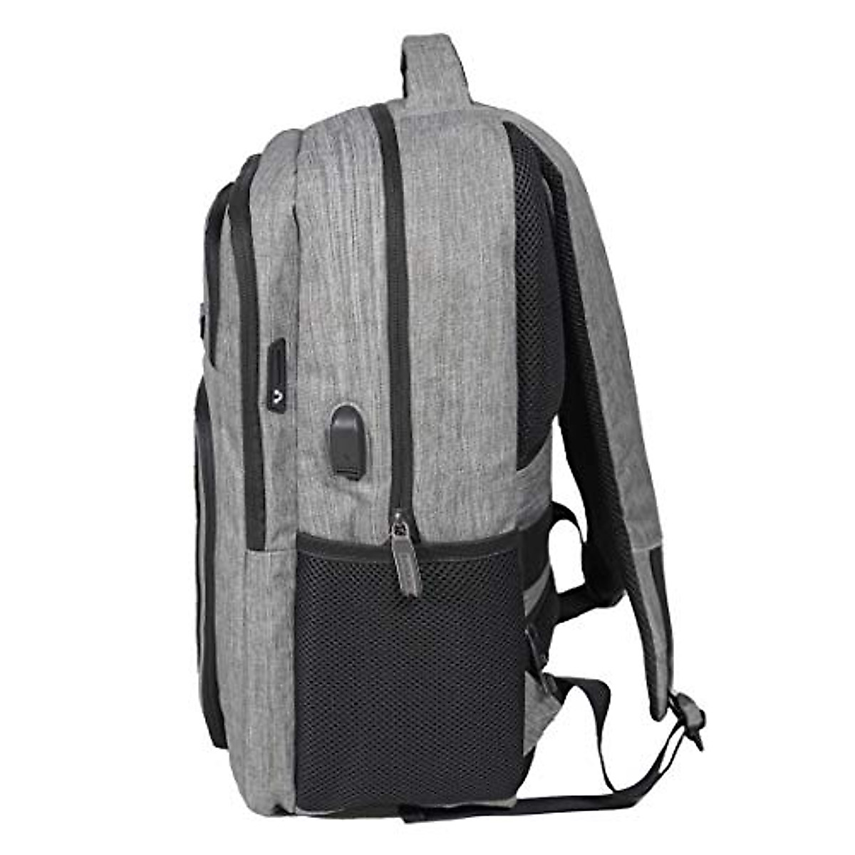 Rockland Slim Pro USB Laptop Backpack, Grey, Large
