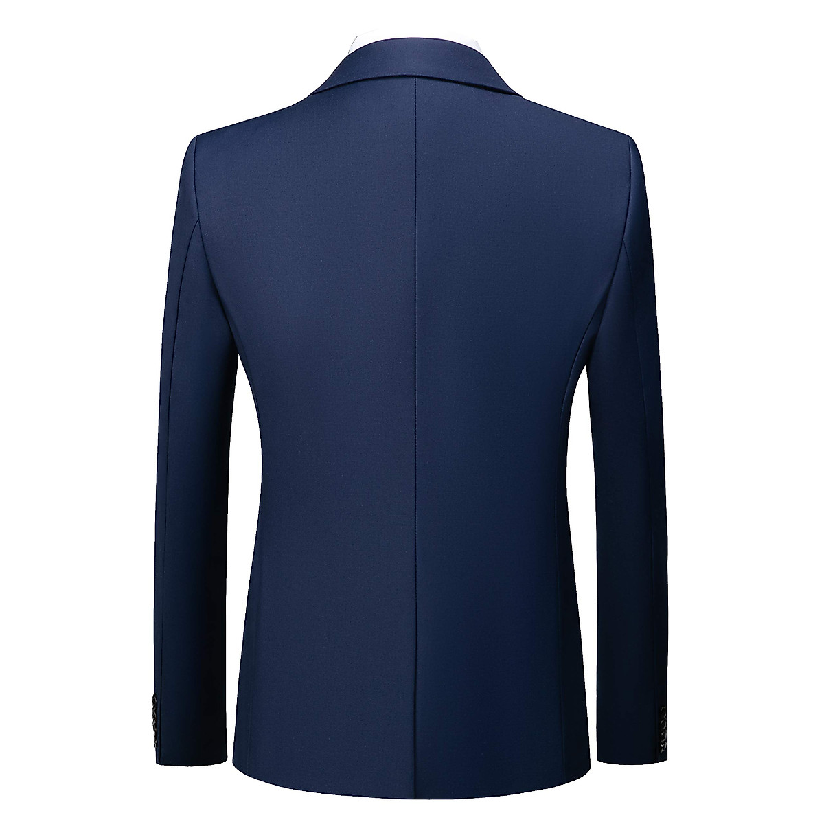 UNINUKOO Mens Blazer Jacket Casual 2 Buttons Suit Jacket Single Breasted Sport Coats Modern Wedding Tux Blazer US Size 32 Navy