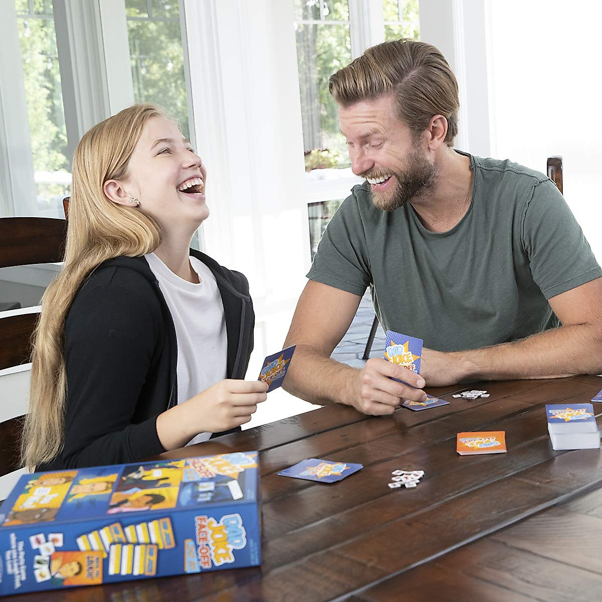 Dad Joke Face - Off 2nd Edition - Keep a Straight Face in This Hilarious Party Game, Family Fun Games, Party Games for Adults, Laughter Therapy