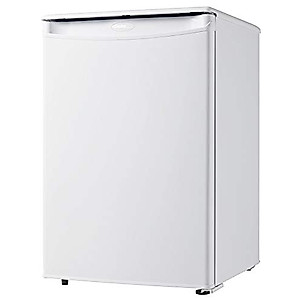 Danby Designer DAR026A1WDD-6 2.6 Cu.Ft. Mini Fridge, Compact Refrigerator for Bedroom, Office, bar, countertop, E-Star Rated in White