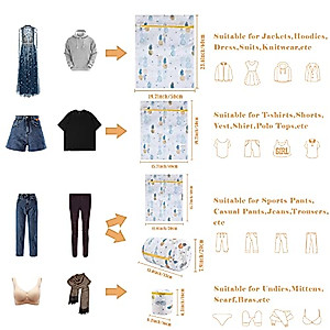 Yonchic Mesh Laundry Bag, Durable Laundry Bags with Premium Zipper, 5-Piece Washing Machine Wash Bags for Delicates Blouse, Hosiery, Baby Clothes, Travel Organization Bag (Pineapple)