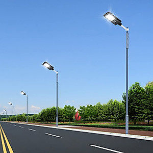 300W Solar Flood Light with Remote Control, Motion Sensor Dusk to Dawn Solar Security Flood Lights, IP67 Waterproof Dimmable Outdoor Street Lighting for Parking Lot, Garden, Yard, Driveway, Patio