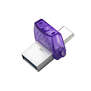 Kingston DataTraveler microDuo 3C 256GB USB-C & USB-A Flash Drive | Speeds up to 200 MB/s | USB 3.2 Gen 1 | Duo Connector | DTDUO3CG3/256GB