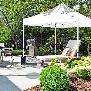 Inlun Outdoor Canopy Weights Leg Weights Sand Bags for Canopy, Patio Umbrella, Outdoor Furniture, 4pcs-Pack (Black)