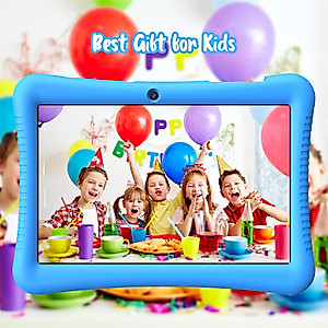MOOKIA Kids Tablet 10 inch Android 13 Tablet for Kids 3-12 Quad Core 3+32GB Dual Camera GMS Certified WiFi Tablet Parental Control with Drop-Proof Case