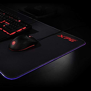 Adata XPG Battleground XL Prime Gaming Two Zone RGB Mouse Mat, 4mm Cordura, Anti-Slip Rubber Base, Micro-B USB Connector, 1.8m Cable, 5V Voltage, Two Year Warranty