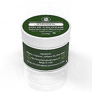 Oak City Beard Company - Viking - Solid Cologne - 1 Ounce - Vetiver - Cedarwood - Citrus Notes