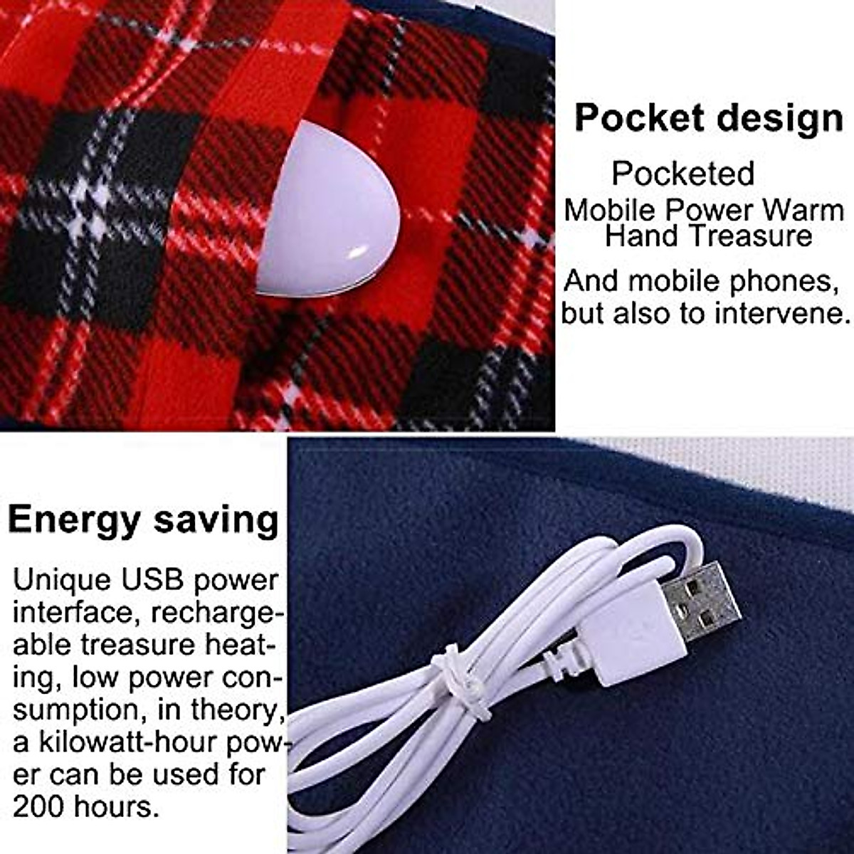YTFU USB Electric Heated Throw Blanket,Winter Warming Heating Blanket Throw,Electric Heated Shawl and Lap Blanket Emergency Blanket for Car Home Office Traveling Camping