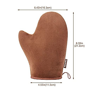 GAIYAH Self Tanning Mitt Applicator Self Tanner Mitt Applicator Tanning Mitts Self Tanner With Thumb Ultra Soft Tanning Glove For Self Tan Mitt Applicator