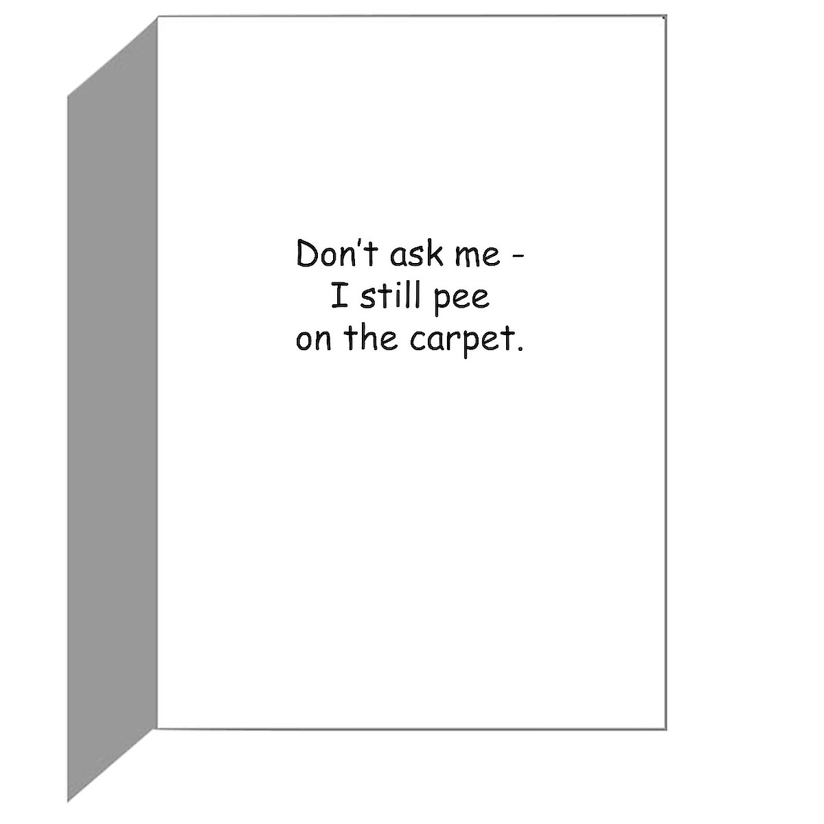 CafePress Funny Shiba Inu Birthday Greeting Cards Folded Greeting Card Matte