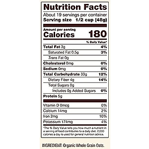 Bob's Red Mill Organic Extra Thick Rolled Oats, 32 ounce (Pack of 3)