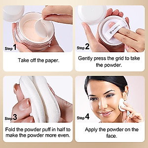 Translucent Setting Powder, FV Loose Powder for Oil Control, Shimmer Finishing Powder, Matte Finish Baking Powder Makeup, Lightweight, Talc Free Face Powder for All Skin Types, 10g, Shimmer Sheer
