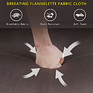 A Ainehome Sectional Sofa Set for Living Room, L Shape Sectional Couch with Large Storage Ottoman for Apartment, Living Room Furniture Set for Home (Left Hand Facing, B-Chocolate)