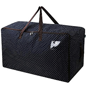 iwill CREATE PRO 27.5 X 16.5 X 13.8, 3-Side Zip Open Storage Bag with Handles for Christmas Trees,Out String Lights,Ballons,Party Balls, Black Dots