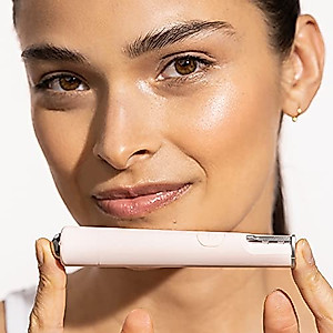 DERMAFLASH Mini Dermaplaning Tool for Precision Peach Fuzz Removal, Blush