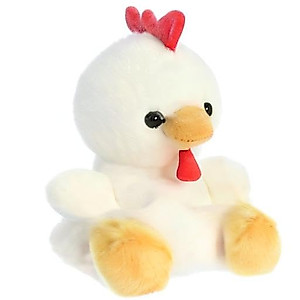 Aurora® Adorable Palm Pals™ Cooper Chicken™ Stuffed Animal - Pocket-Sized Play - Collectable Fun - White 5 Inches