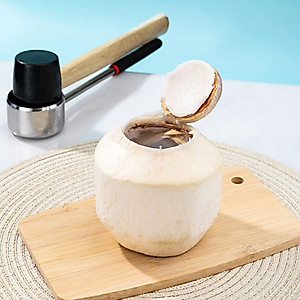 FUYTERY Stainless Steel Coconut Opener Tool 4 PCS Hole Puncher Kitchen Utensils