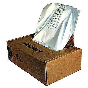 Fellowes 36053 Shredder Bags, 9 Gal, F/99Ci,90S, 15-Inch X14-Inch X30-Inch , 100/Ct,Cl
