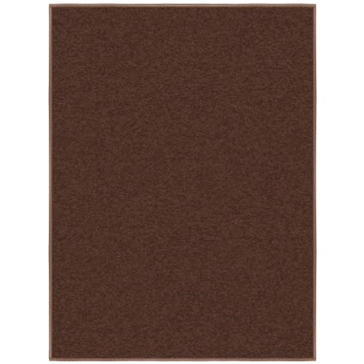 Machine Washable Modern Solid Design Non-Slip Rubberback 2x3 Traditional Area Rug for Entryway, Bedroom, Kitchen, Bathroom, 2'3" x 3', Brown